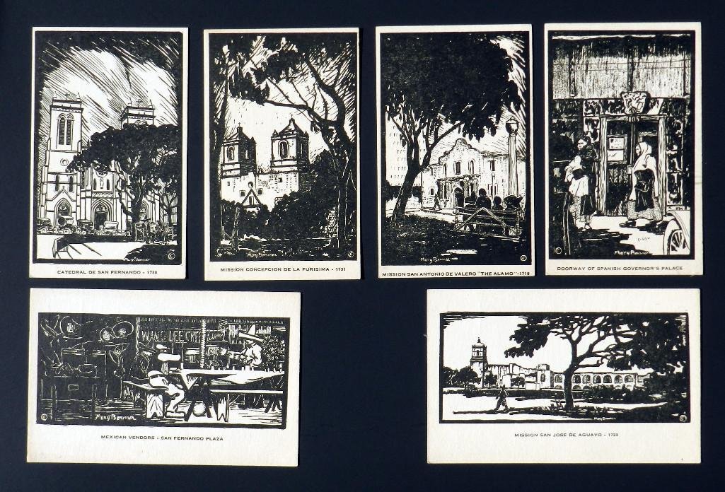 Mary Bonner (1887 1935), Full Set Of 6 Woodblock Prints