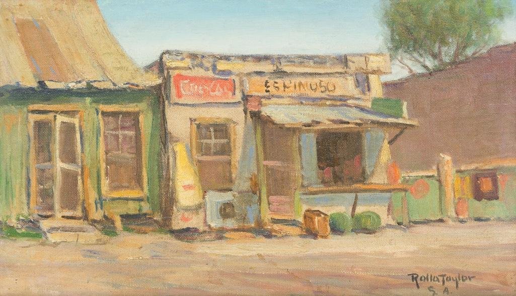 Rolla Taylor (1872-1970), "San Antonio", oil on board - Aug 21, 2016 ...
