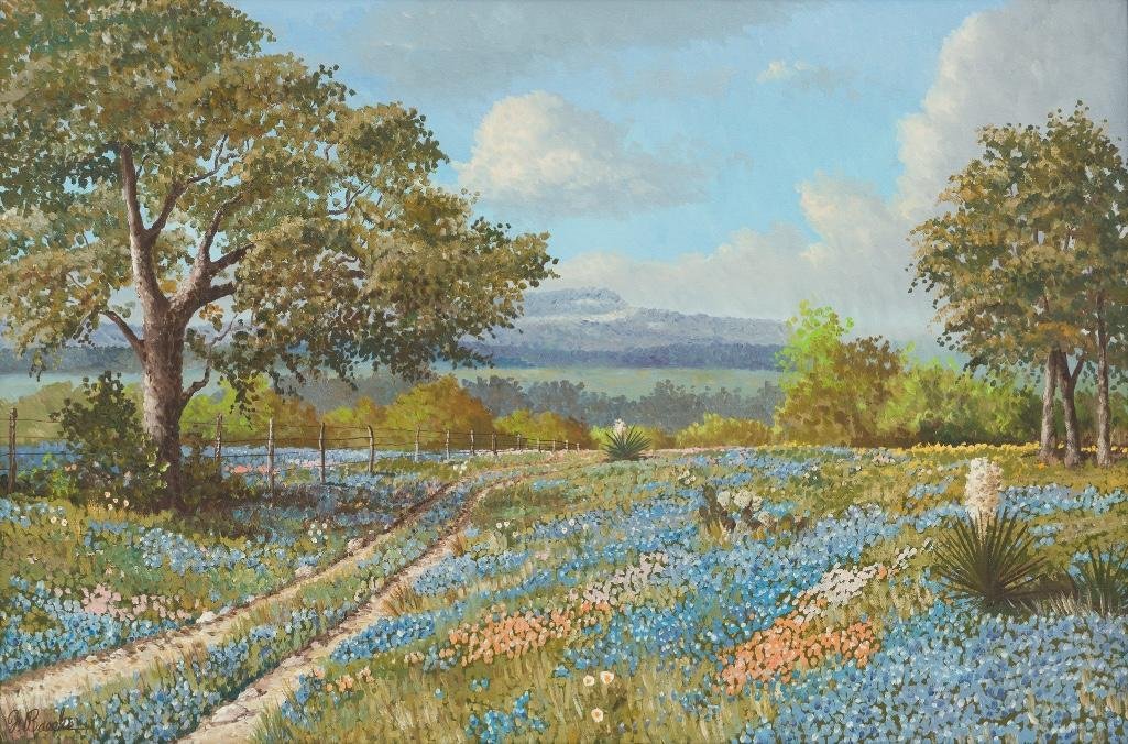 Florent P. Baecke, "Springtime", 1972, oil on canvas