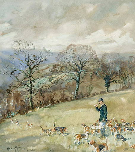 Michael Lyne - The Artist With the United Cotswold Beagles (#0108) on ...