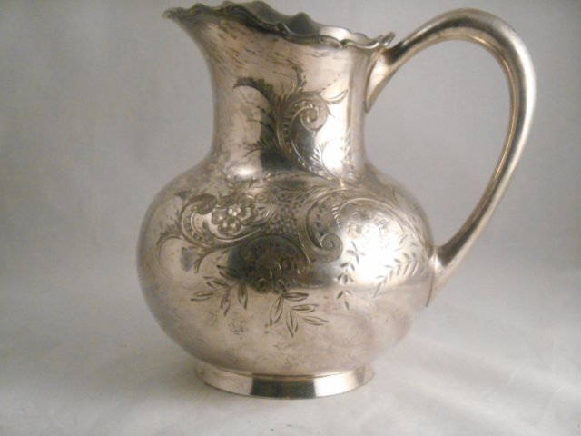 Antique Meriden B. Company Quadruple Silverplate Pitche