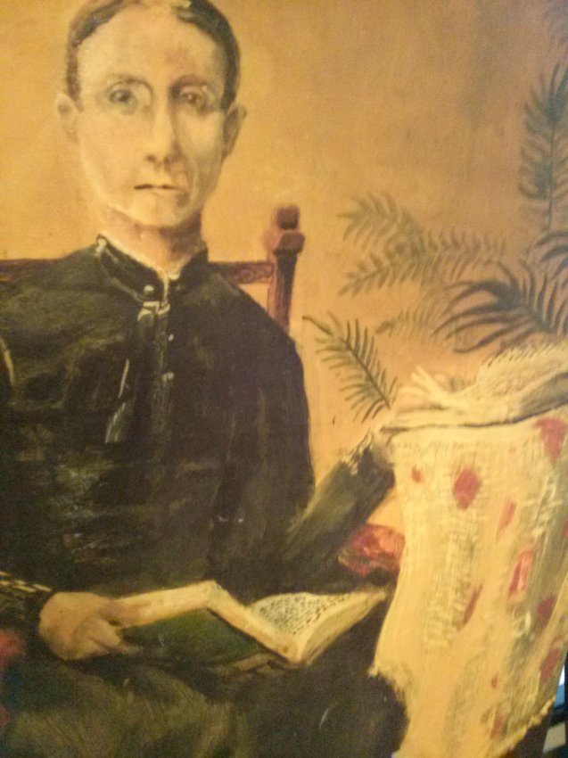 Original Oil Painting of Alice Perry signed by E
