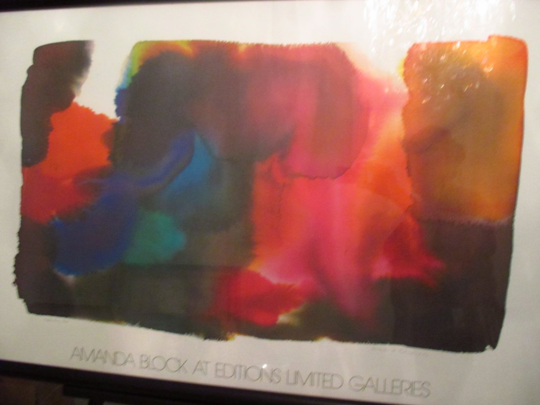 Amanda Block Original Print "Expanding Red" Signed