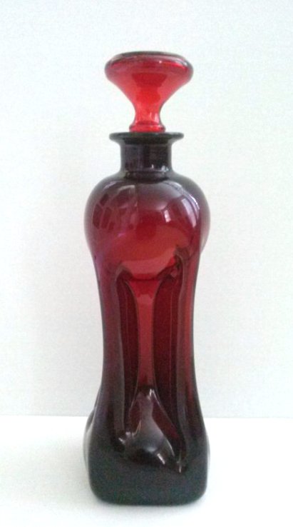 Blenko Glass Red Decanter Mid Century - Jun 21, 2015 | Alicia's ...