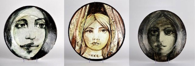 Patrick Swift Porches Pottery Portrait Plates
