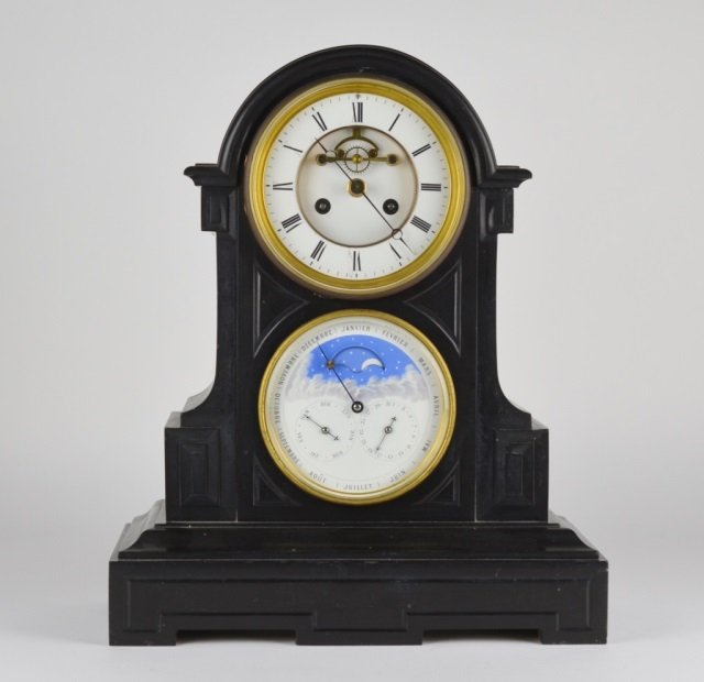 L MARTI & CIE FRENCH BLACK MARBLE MANTLE CLOCK - Dec 09, 2014 | A. H ...