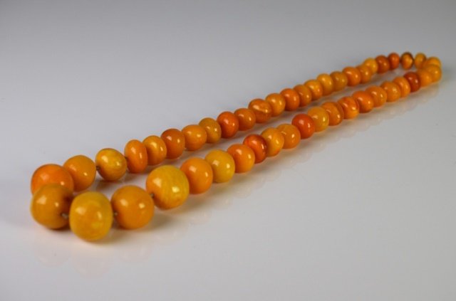 Monumental Amber Egg Yolk Necklace