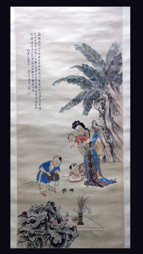 Gai Qi (1773 1828) Chinese Figures Painting