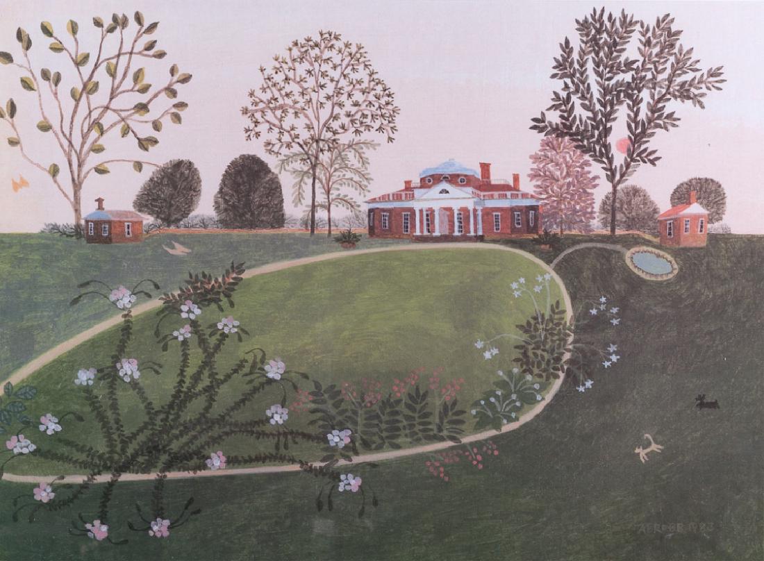 Anne Bell Robb Monticello Framed Print