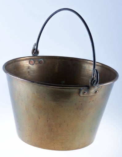 H.w. Hayden Brass Bucket Circa Late 1800s