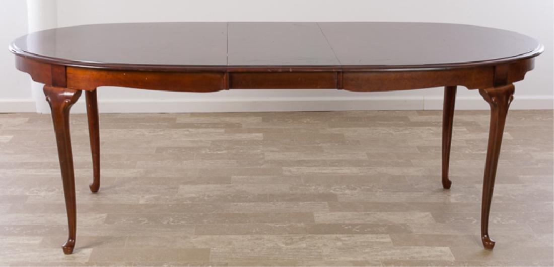 Queen Anne Style Mahogany Dining Table