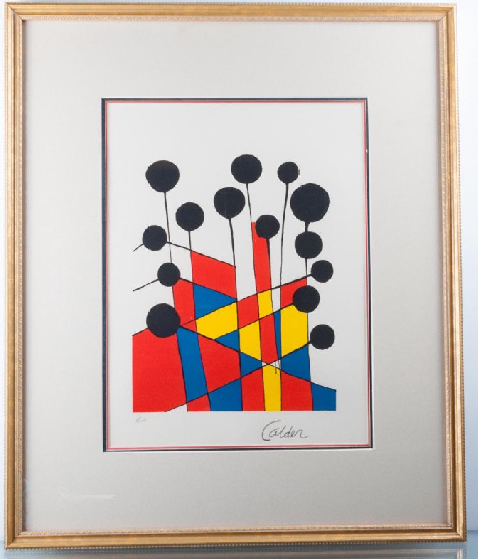 A. (Sandy) Calder Signed Geometric Lithograph
