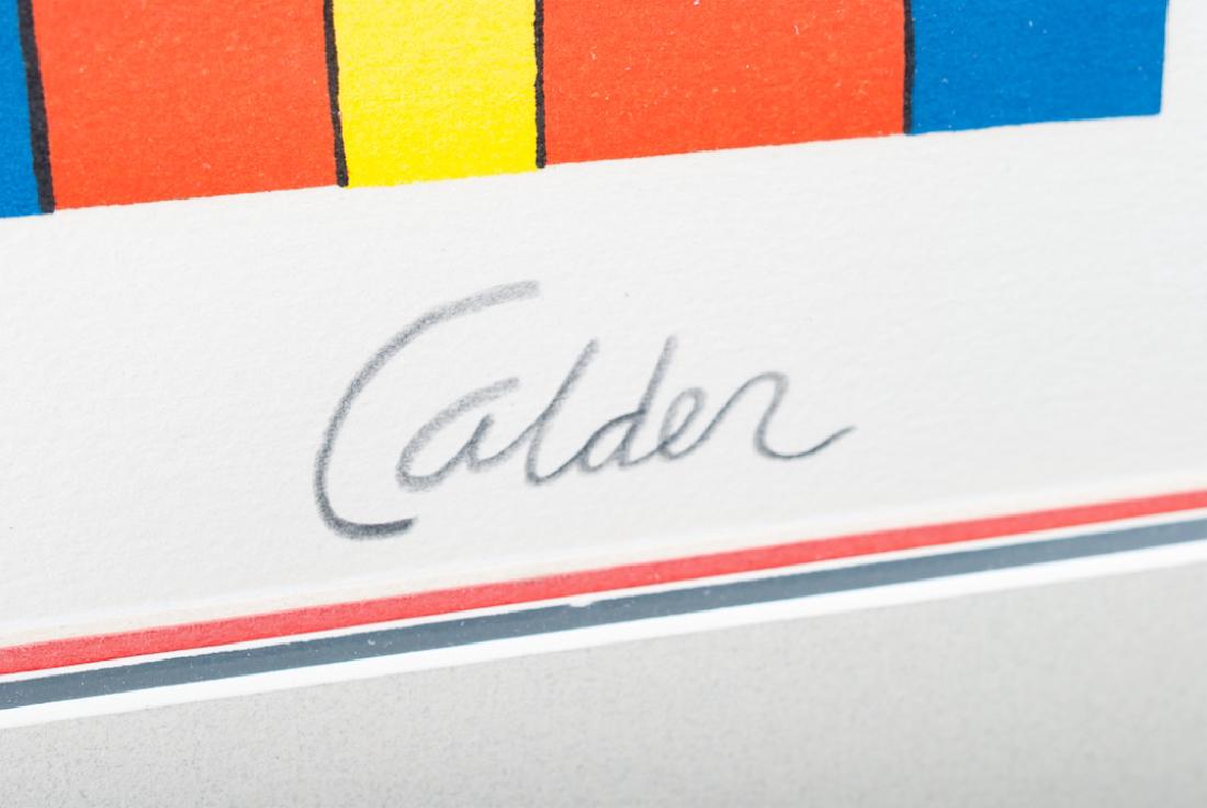 A. (Sandy) Calder Signed Geometric Lithograph