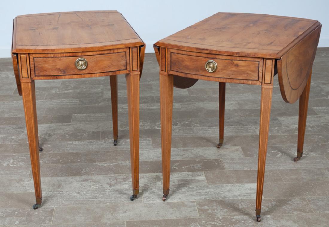 Wm. A. Berkey Pembroke Side Tables Pair