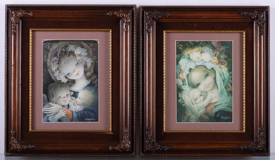 Juan Ferrandiz Virgin Mary Prints Pair