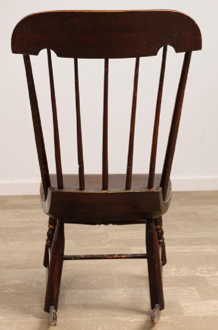 Spindle Back Rocking Chair, 19th Century