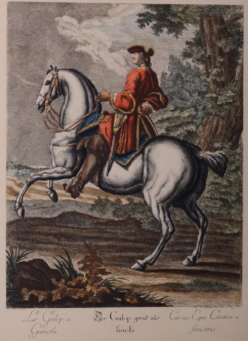 John Elias Ridinger Equestrian Engraving Pair