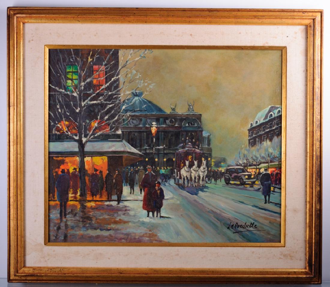 La Rocchette Nocturnal Parisian Street Scene