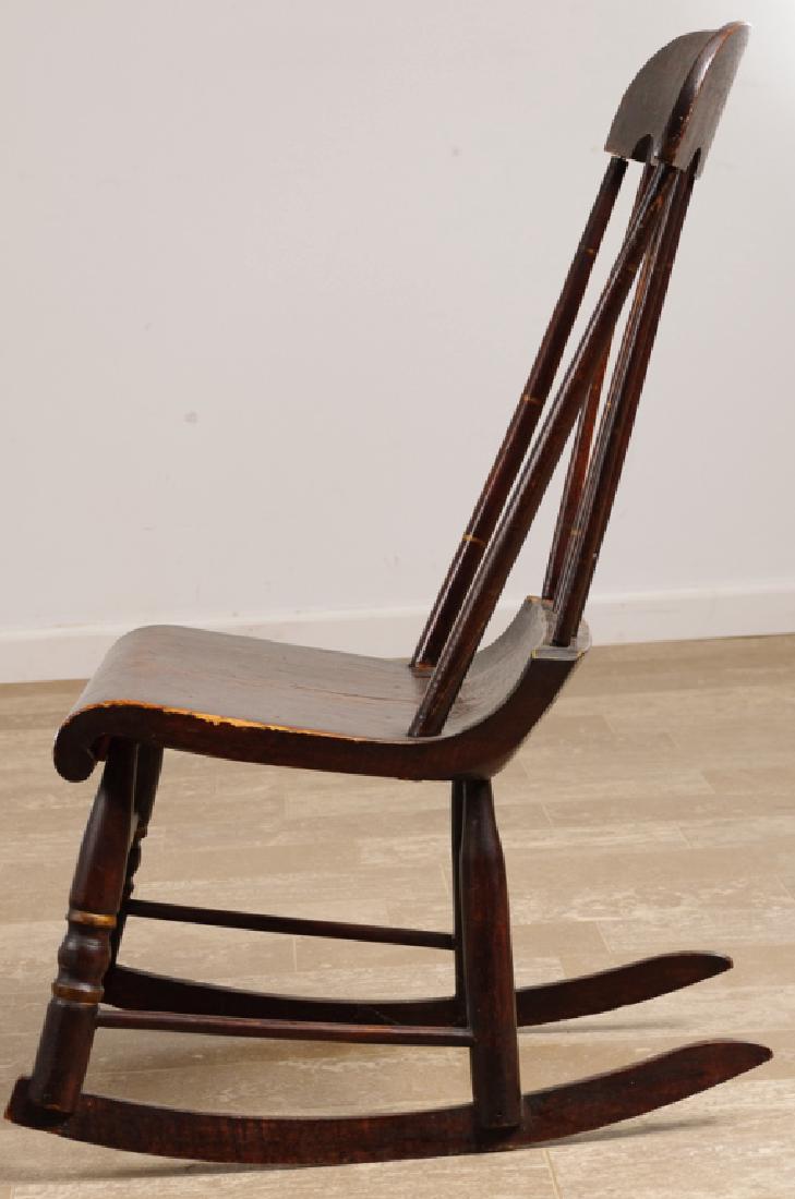 Spindle Back Rocking Chair, 19th Century
