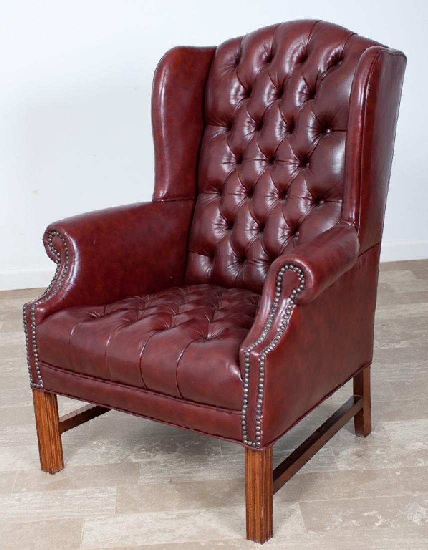 Leather Wingback Chair
