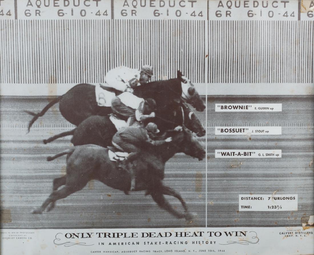 Horse Race Poster "Only Triple Dead Heat to Win"