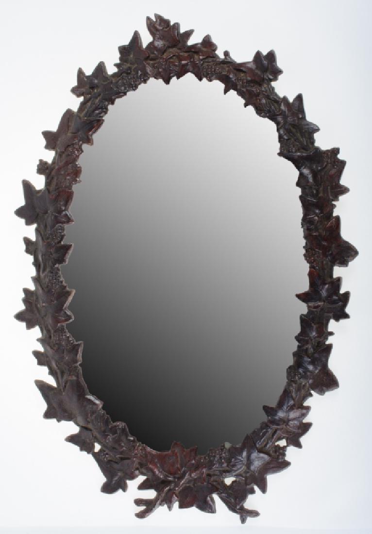Cast Iron Frame Mirror 19th C