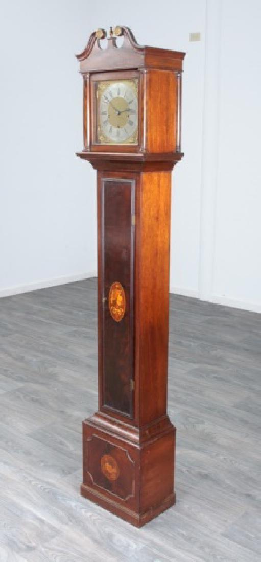 English Dwarf Tall Case Clock 19th C.