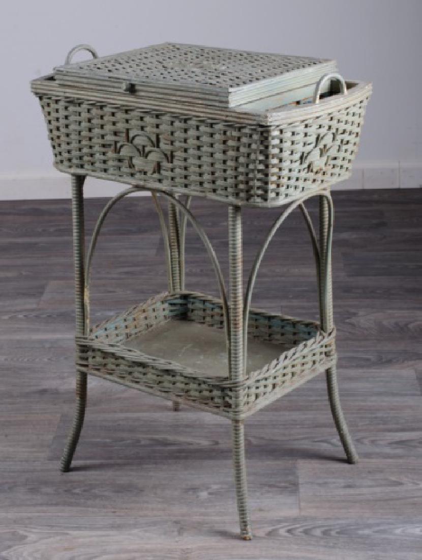 Wicker Sewing Stand Circa L 19th / E 20th C