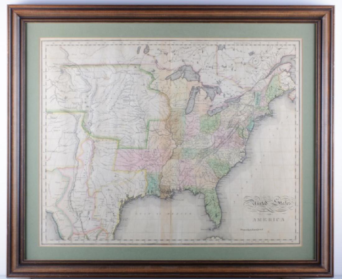Map of the United States of America, 1820s