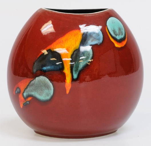 Poole Pottery England "volcano" Purse Vase
