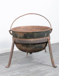 Large Cast Iron Hog Scalding Kettle