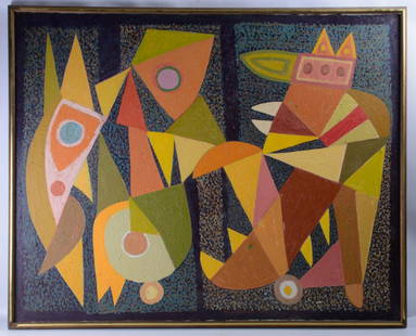 Avrum Rosenthal Oil On Canvas