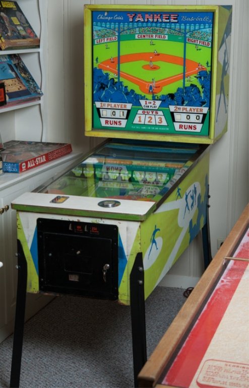Yankees Pinball Machine Vintage 1950s, Chicago Coin Co. : Lot 150