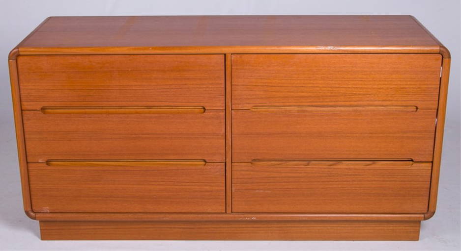 Sun Cabinet Co. Teak Six Drawer Dresser