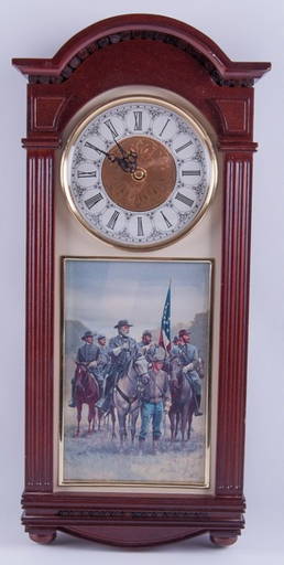 Danbury Mint Mort Kunstler Confederate Wall Clock