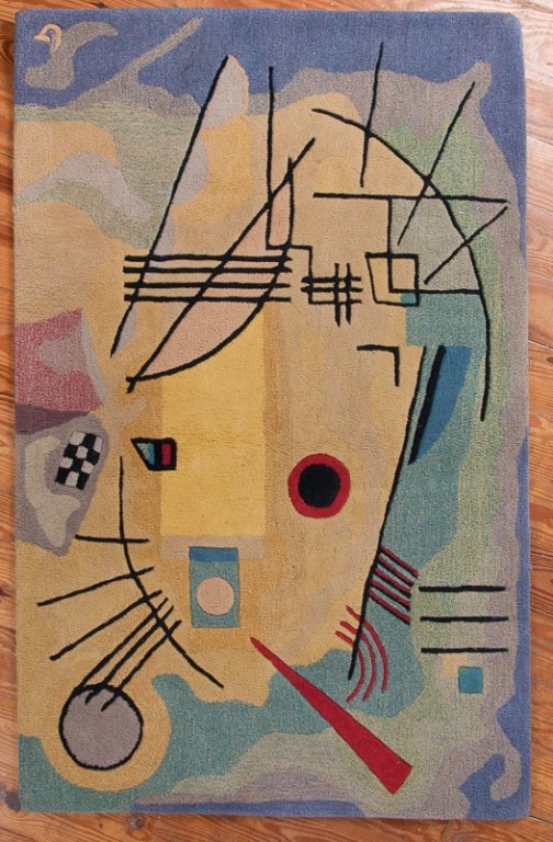 Kandinsky Inspired Wool Rug, Guggenheim Collection