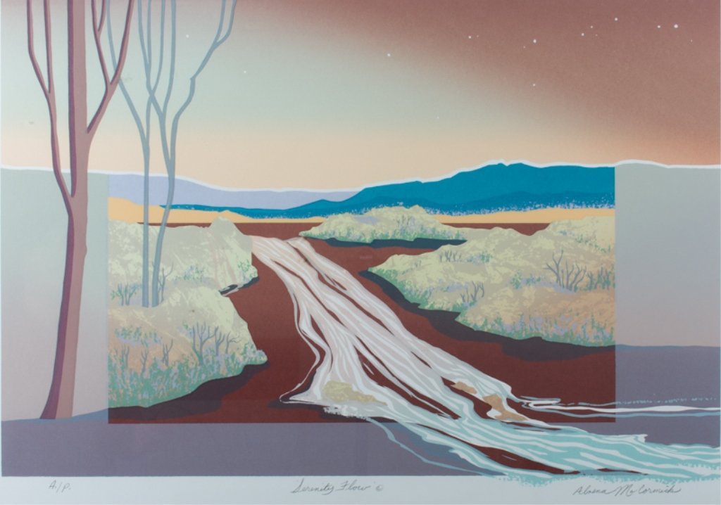 Alvena McCormick "Serenity Flow" Lithograph