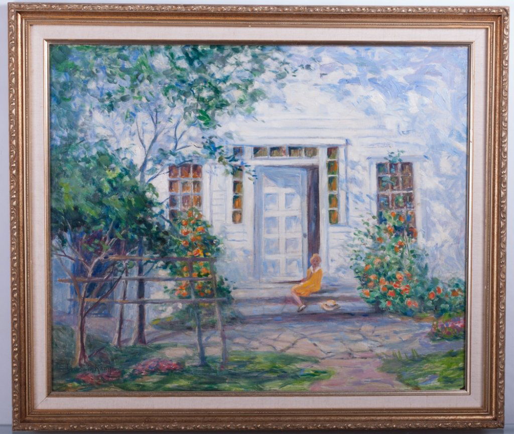 Louise M. W. Kamp Oil on Board