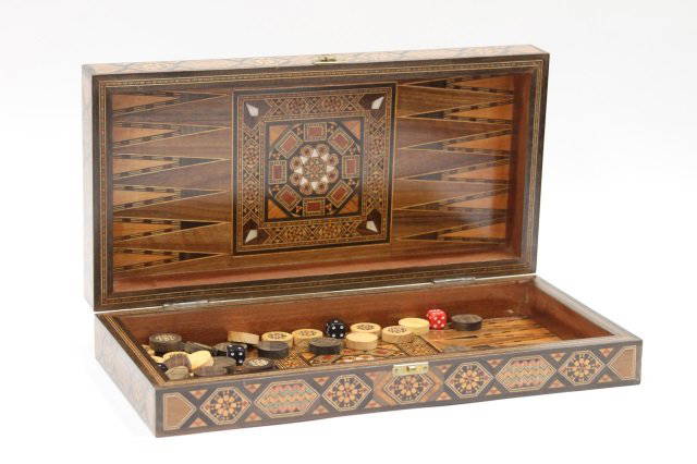 MOROCCAN BACKGAMMON SET - Apr 05, 2014 | Black Rock Galleries in CT