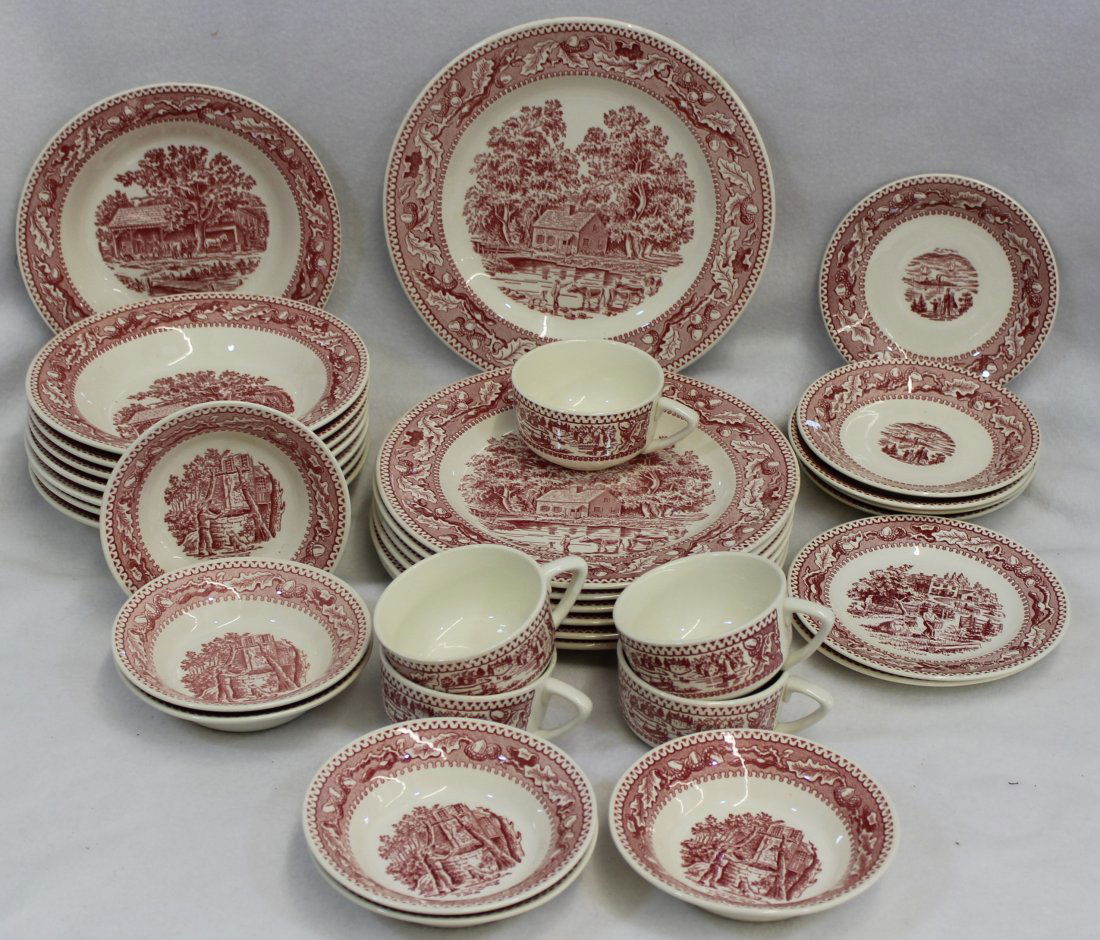 ROYAL CHINA CO 1965 MEMORY LANE PASTORAL CABIN POND XT