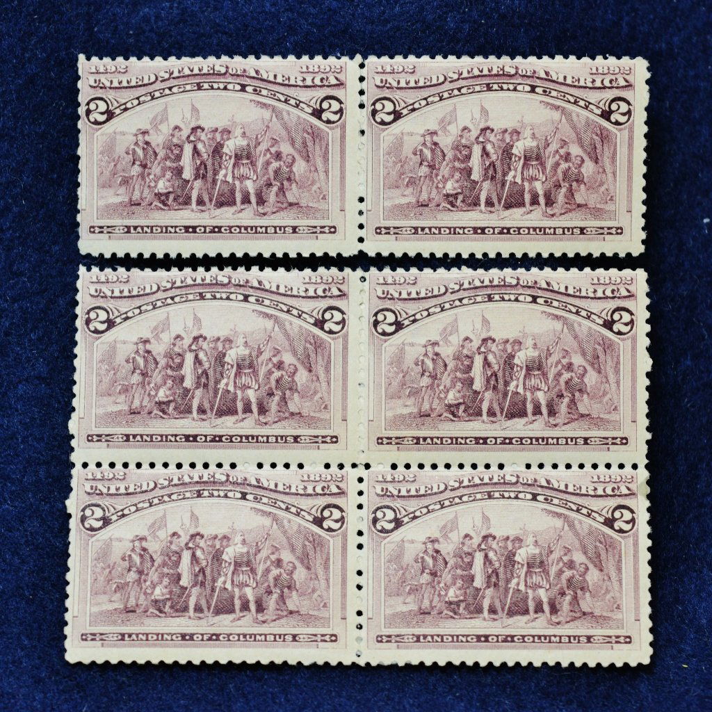 1893 COLUMBIAN EXPOSITION SET OF 6 STAMPS SCOTT 231
