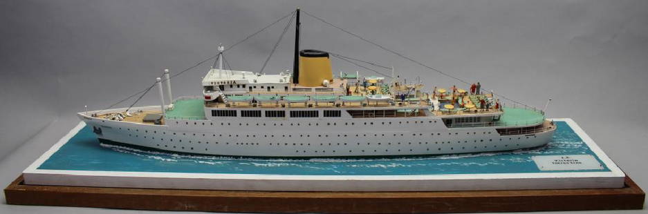 Ss Statendam Ocean Liner Travel Agency Model