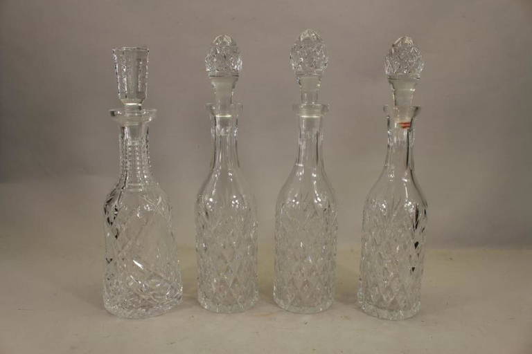 (4) Waterford Crystal Decanters