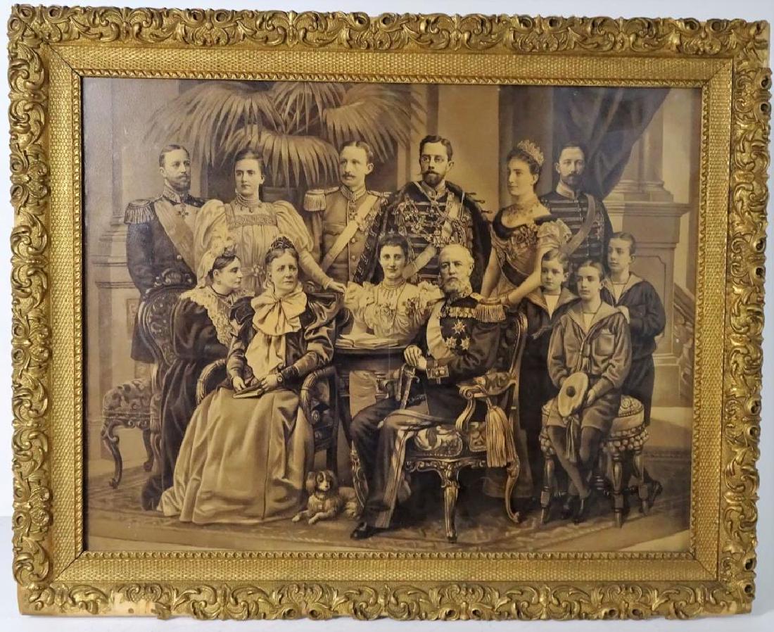 Portrait print of German royal family