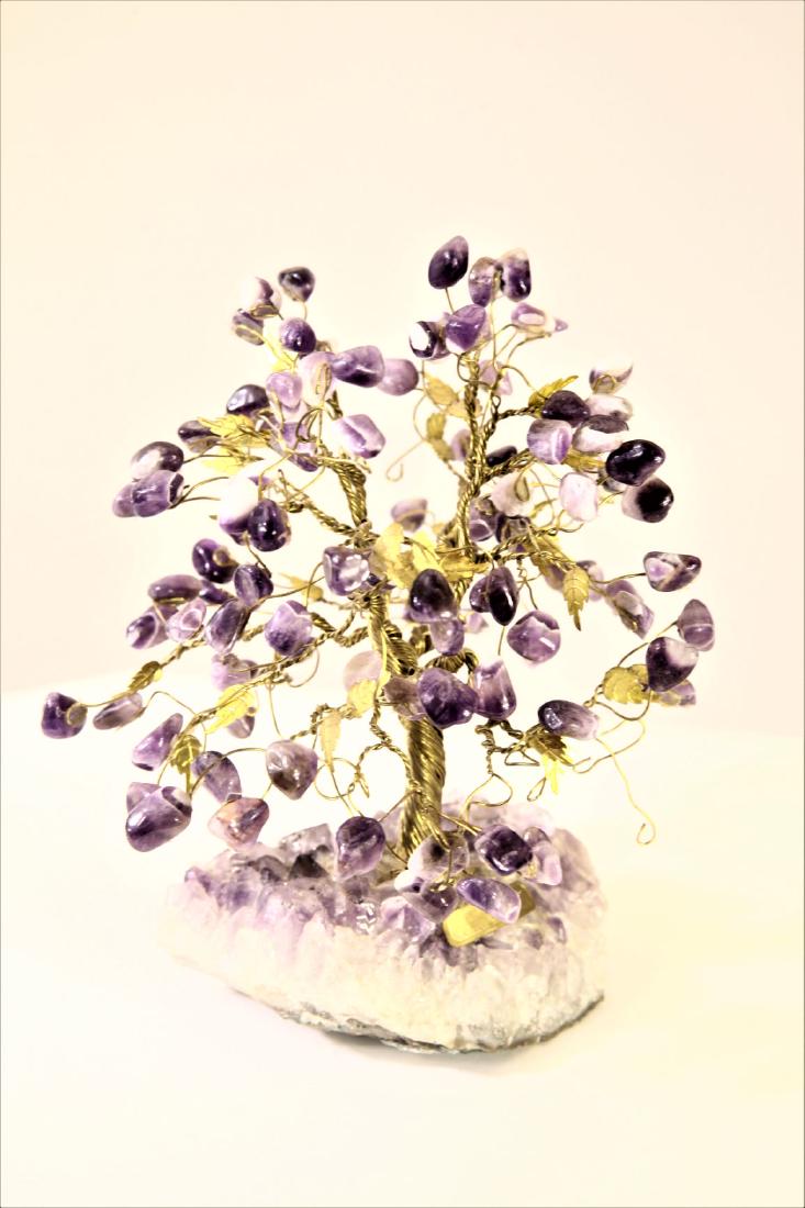 Polish Hand Made Amethyst Geode Tree