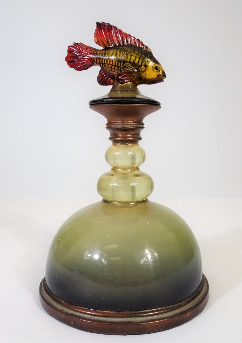 Vintage Bohemian Amber Decanter