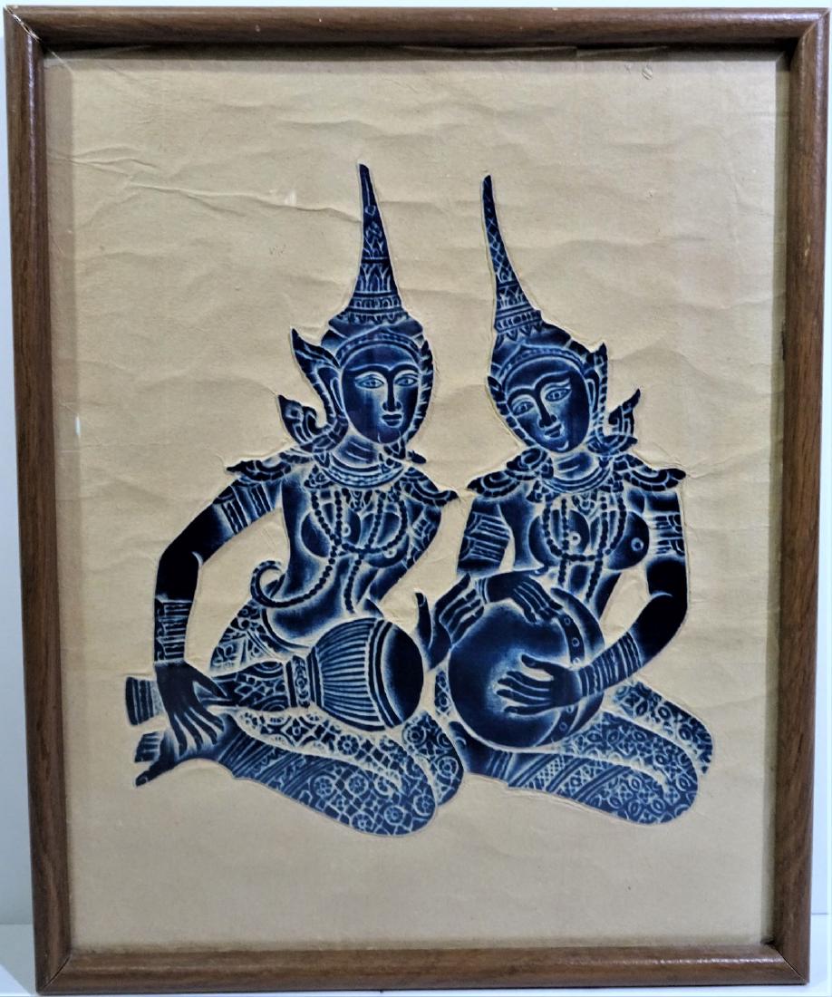 Thai Temple Rubbing On Rice Paper