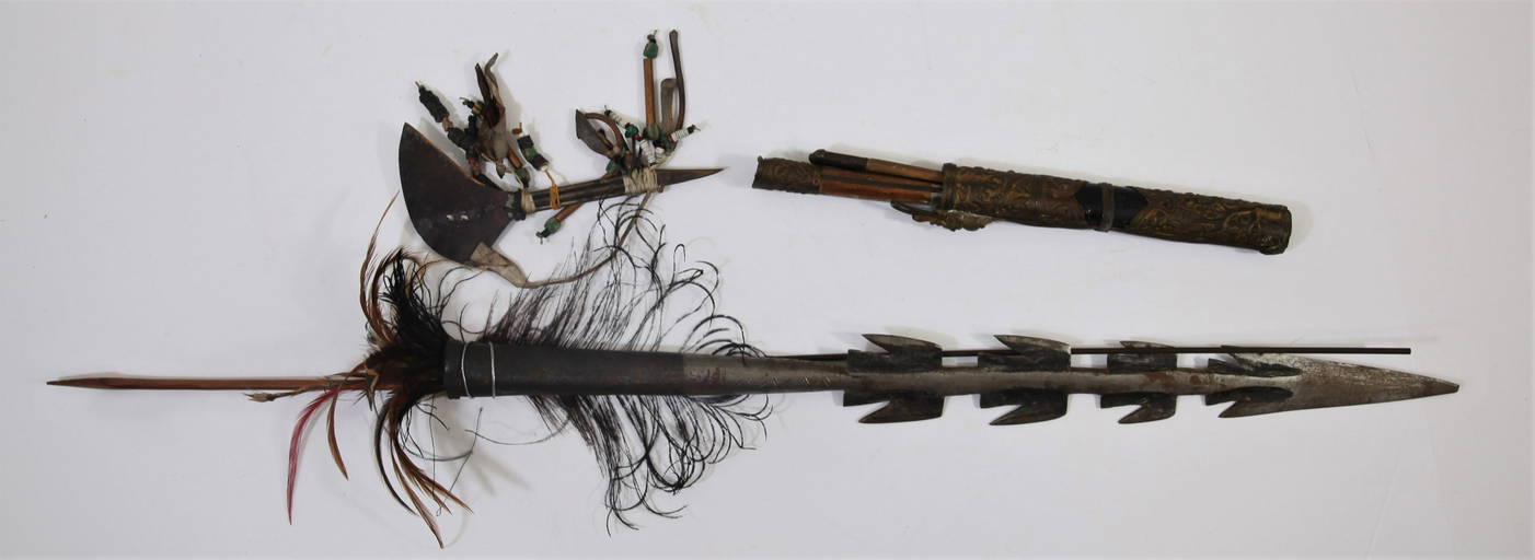 Collection Of Native American Weapons/tools