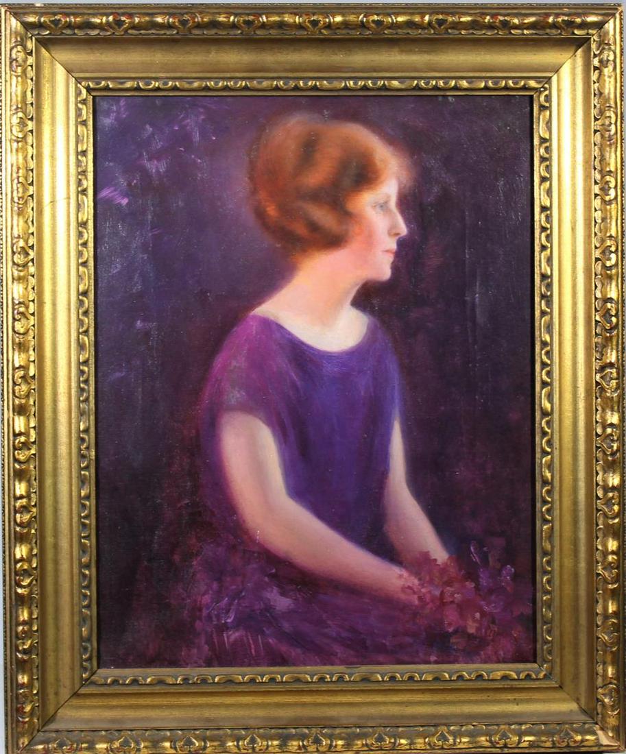 20th C American Portrait of a Woman, Oil/Canvas - May 10, 2020 ...