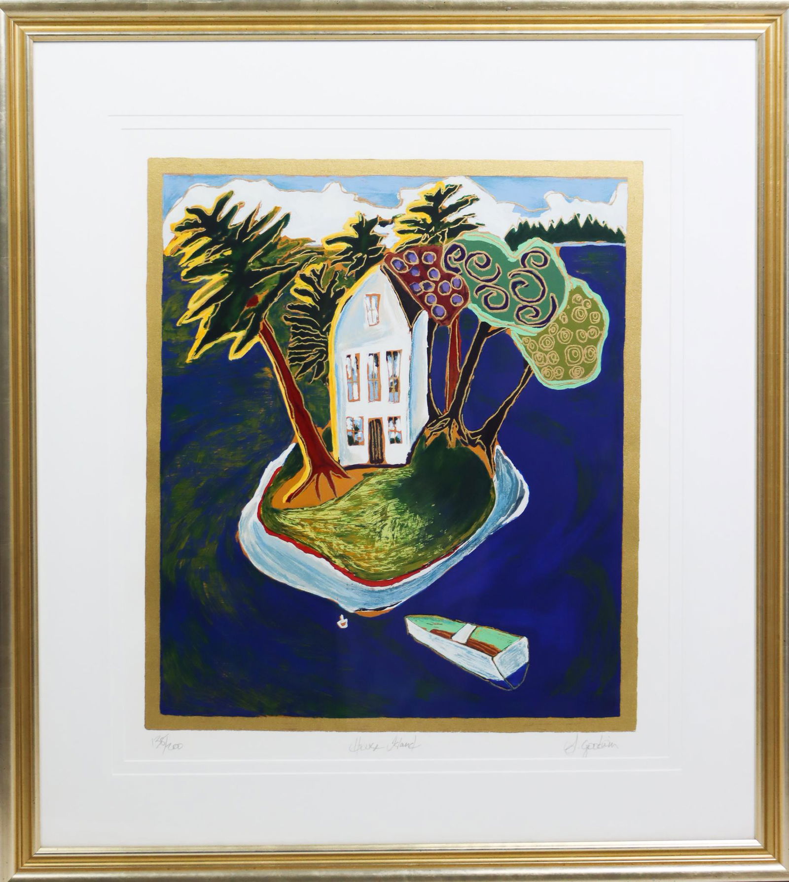 Alison Goodwin Signed Lithograph, "house Island"